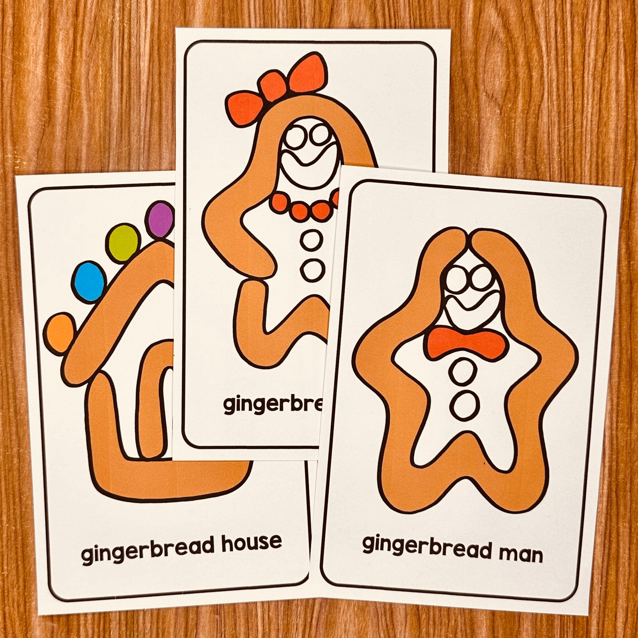 Gingerbread Day Dough Card Activities - Simply Kinder + Printable ...