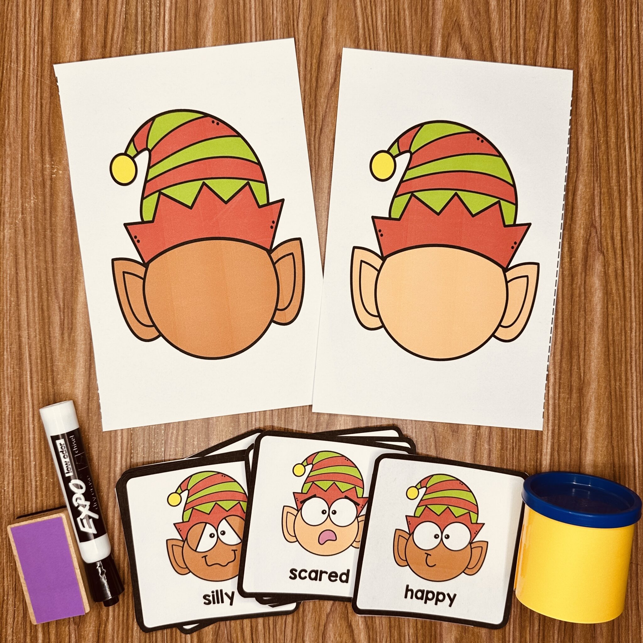 Elf Day Emotions Center - Simply Kinder + Printable Membership