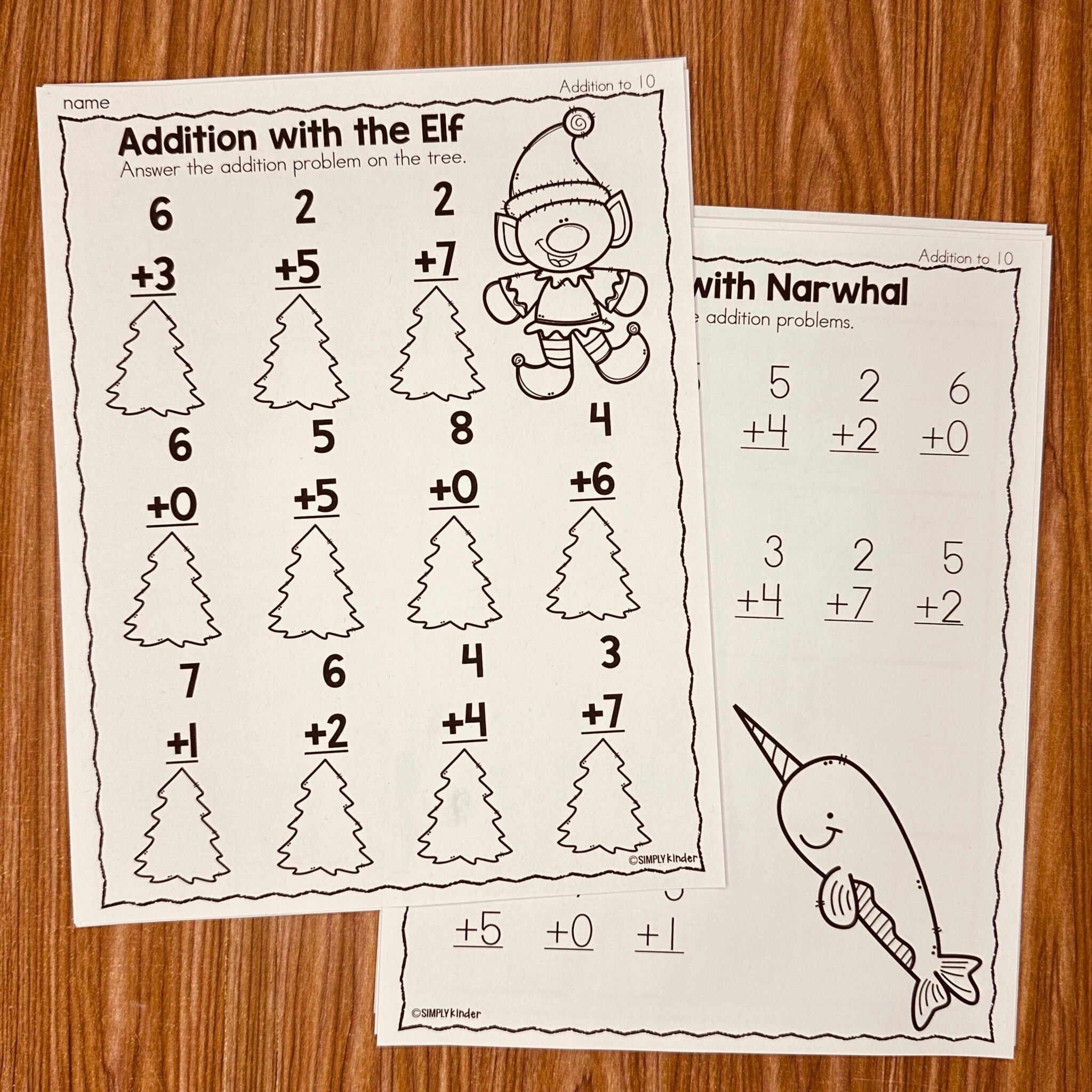 Elf Day Math Printables - Simply Kinder + Printable Membership