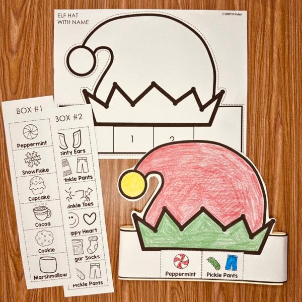 Elf Day Craft Hats - Simply Kinder + Printable Membership