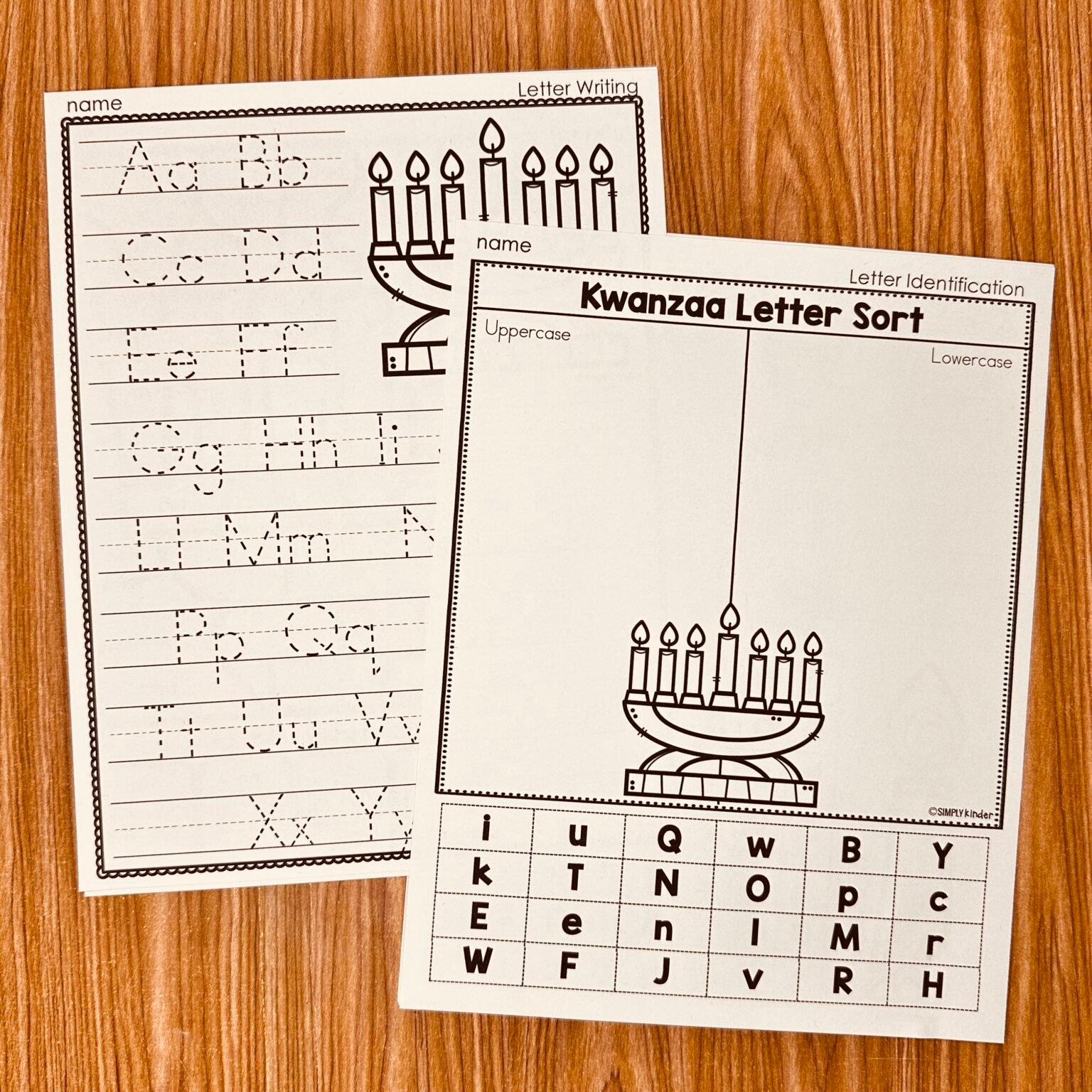 Kwanzaa Alphabet Printables - Simply Kinder + Printable Membership
