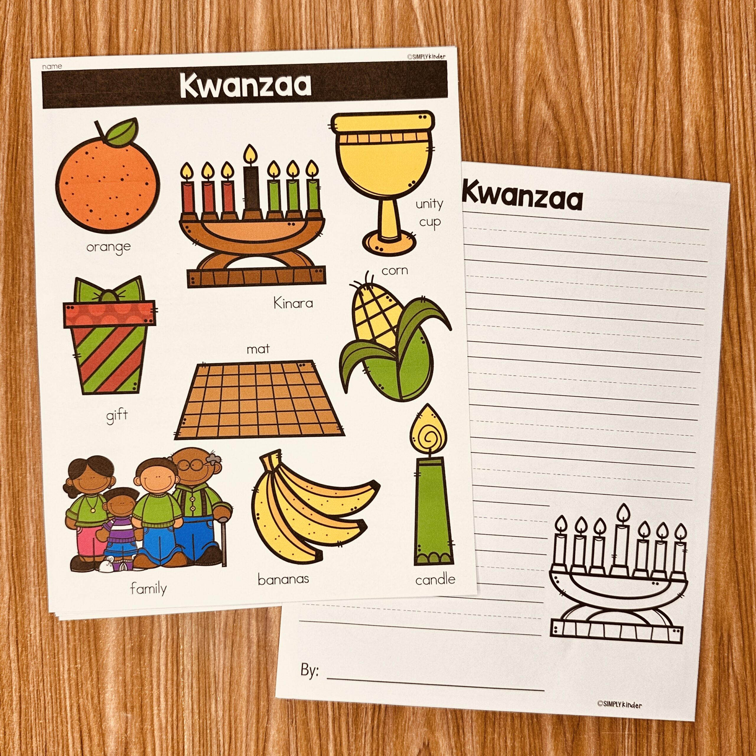 Kwanzaa Vocabulary Printables & Word Wall Cards - Simply Kinder ...