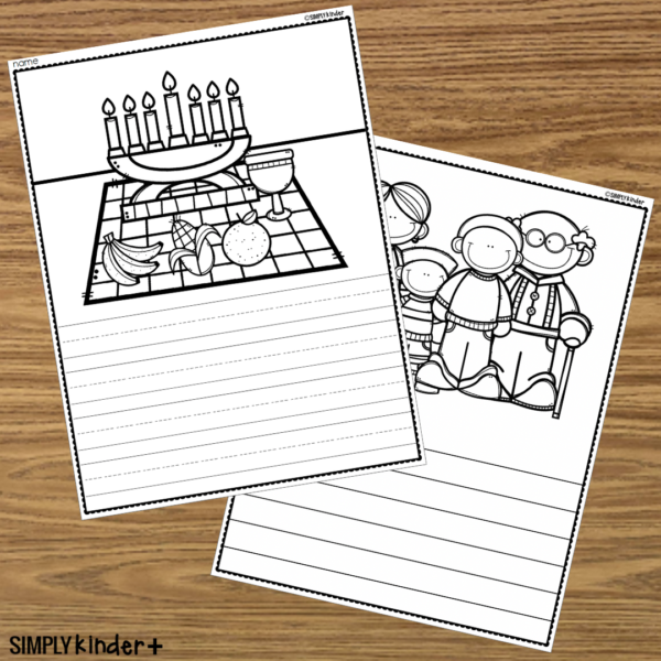 Kwanzaa Writing Pages - Simply Kinder + Printable Membership