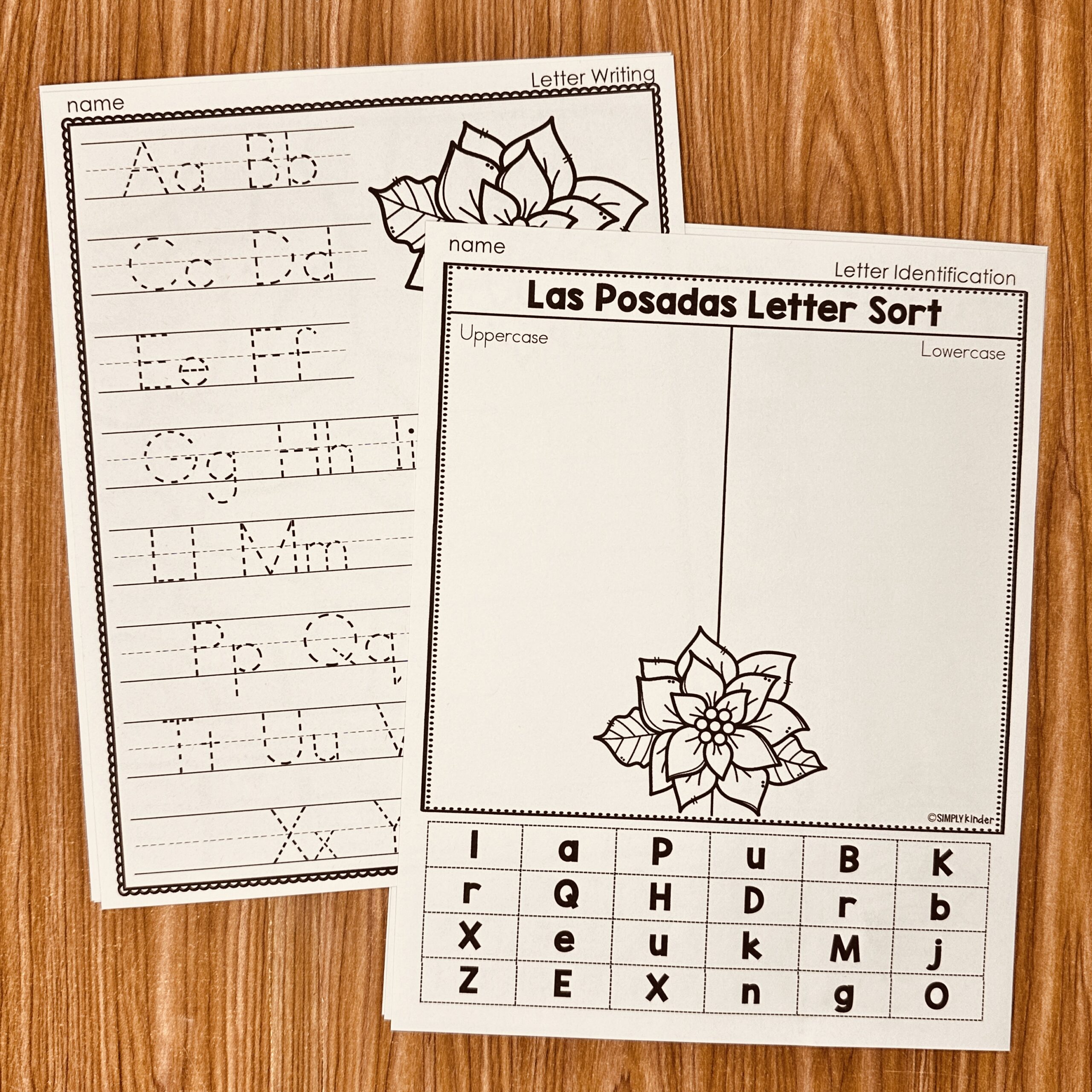 Las Posadas Alphabet Printables - Simply Kinder + Printable Membership