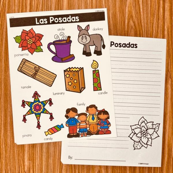 Las Posadas Vocabulary Printables & Word Wall Cards - Simply Kinder ...