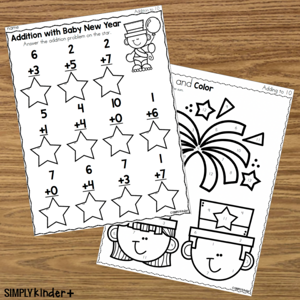 New Years Addition Printables - Simply Kinder + Printable Membership