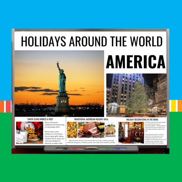Holidays Around the World America Teaching Slides - Simply Kinder ...