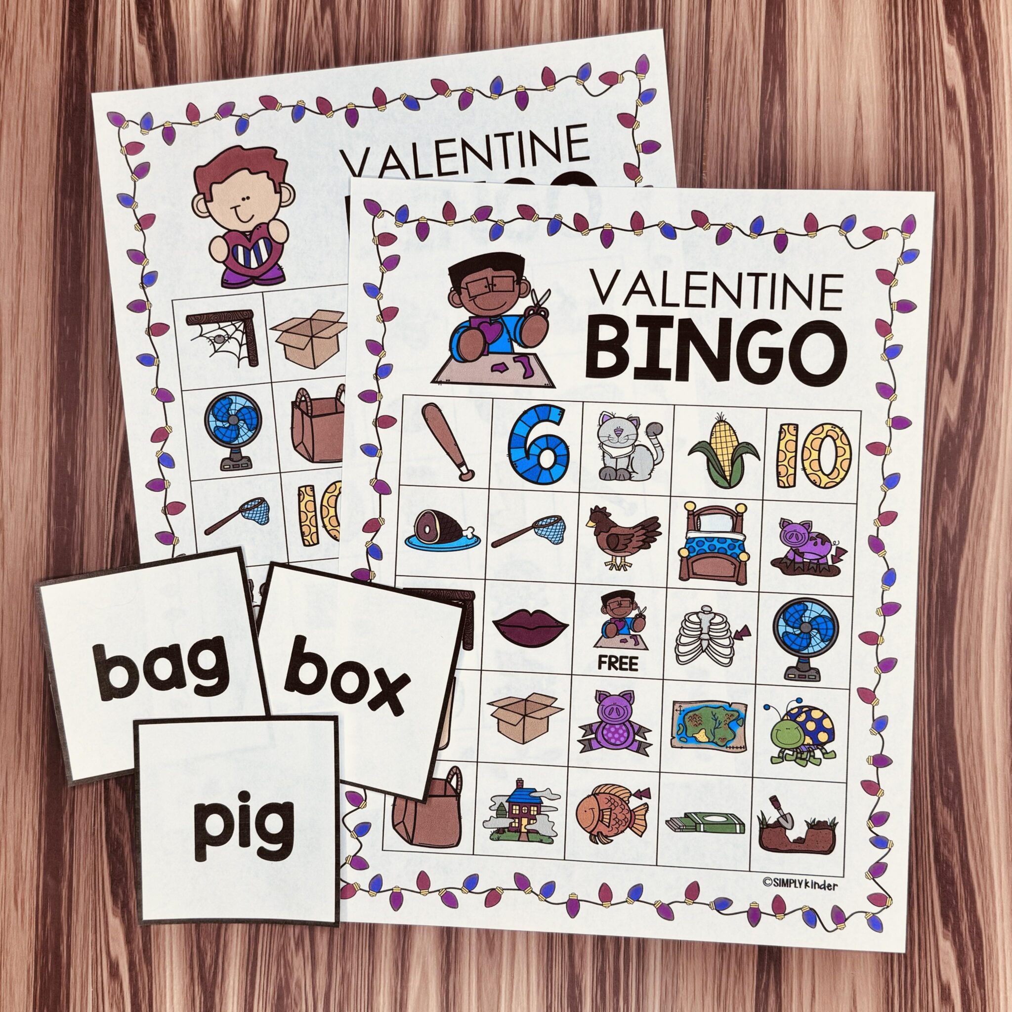 Valentine Phonics BINGO - Simply Kinder + Printable Membership