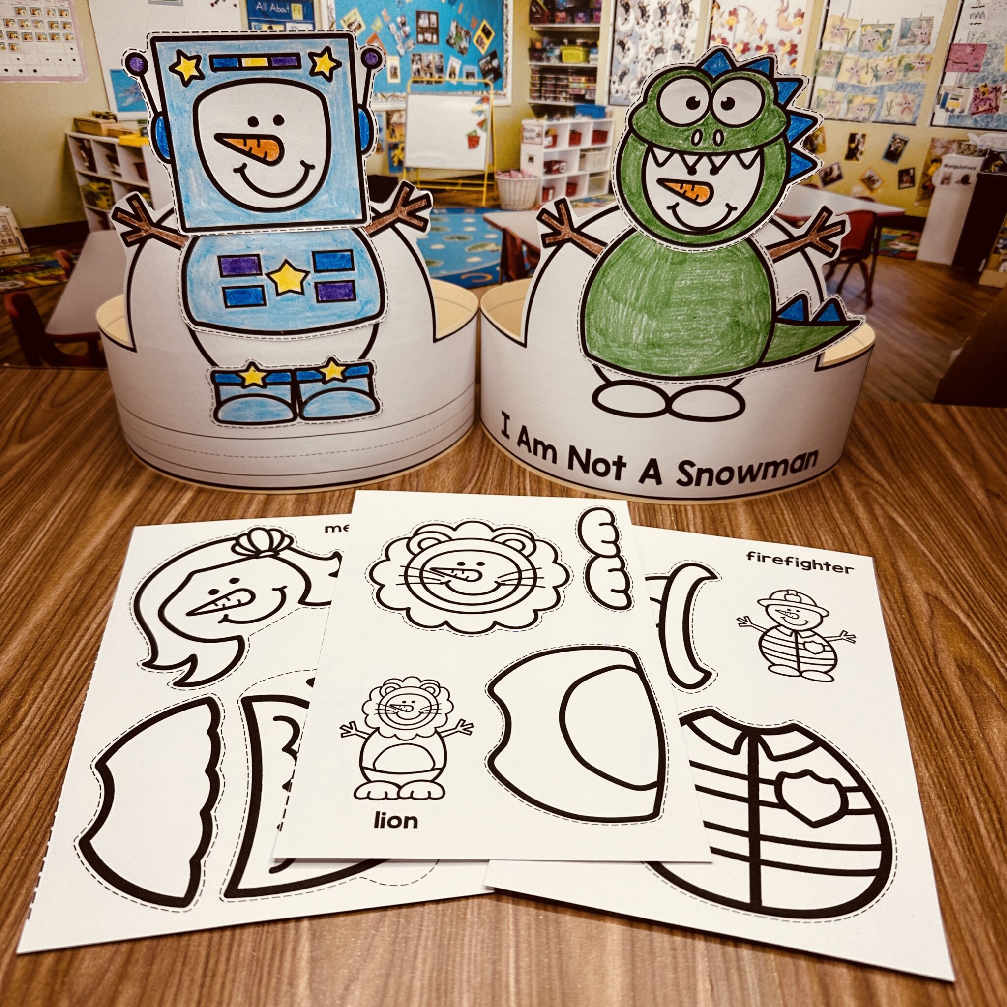 Snowman In Disguise Hats - Simply Kinder + Printable Membership