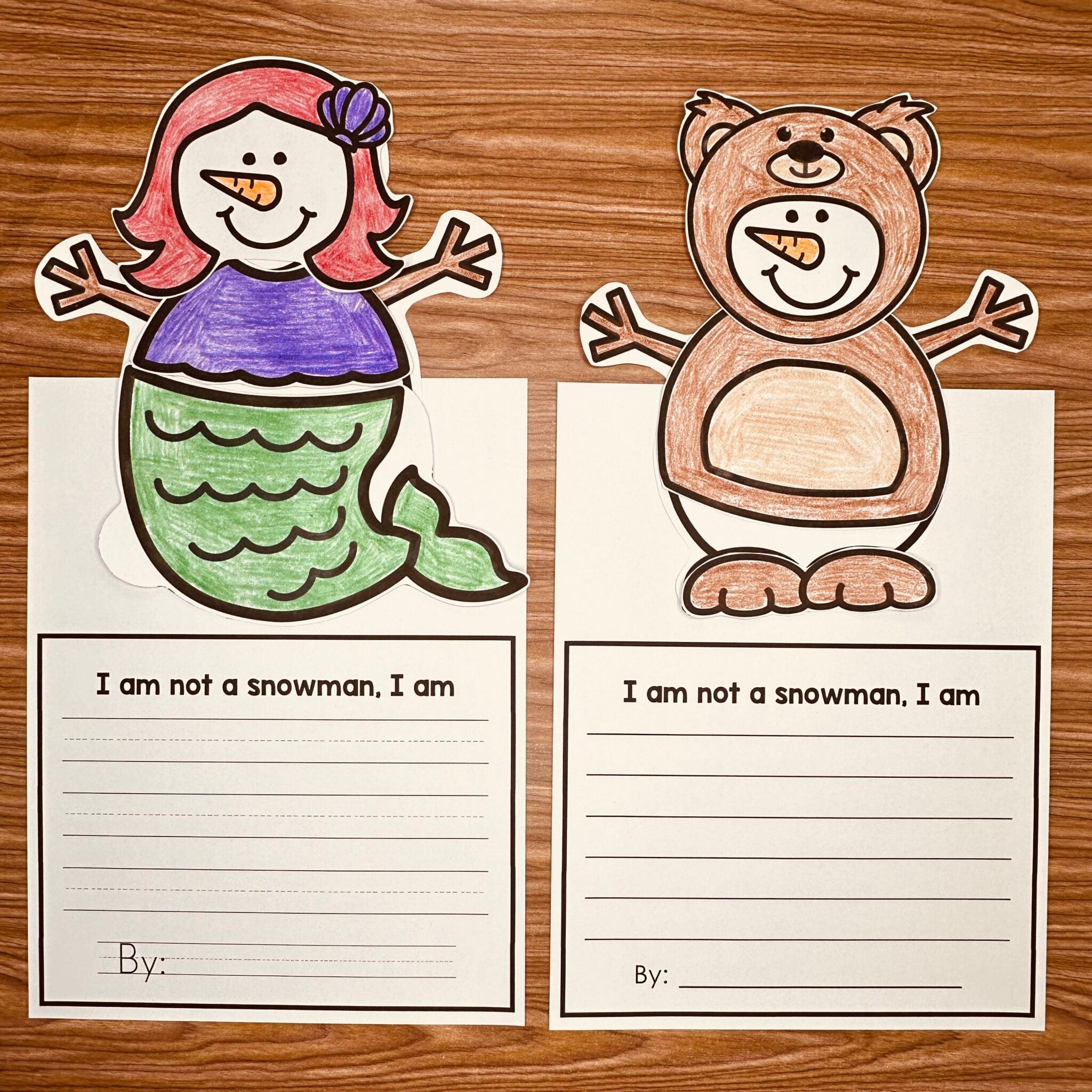 Snowman In Disguise Class Project - Simply Kinder + Printable Membership