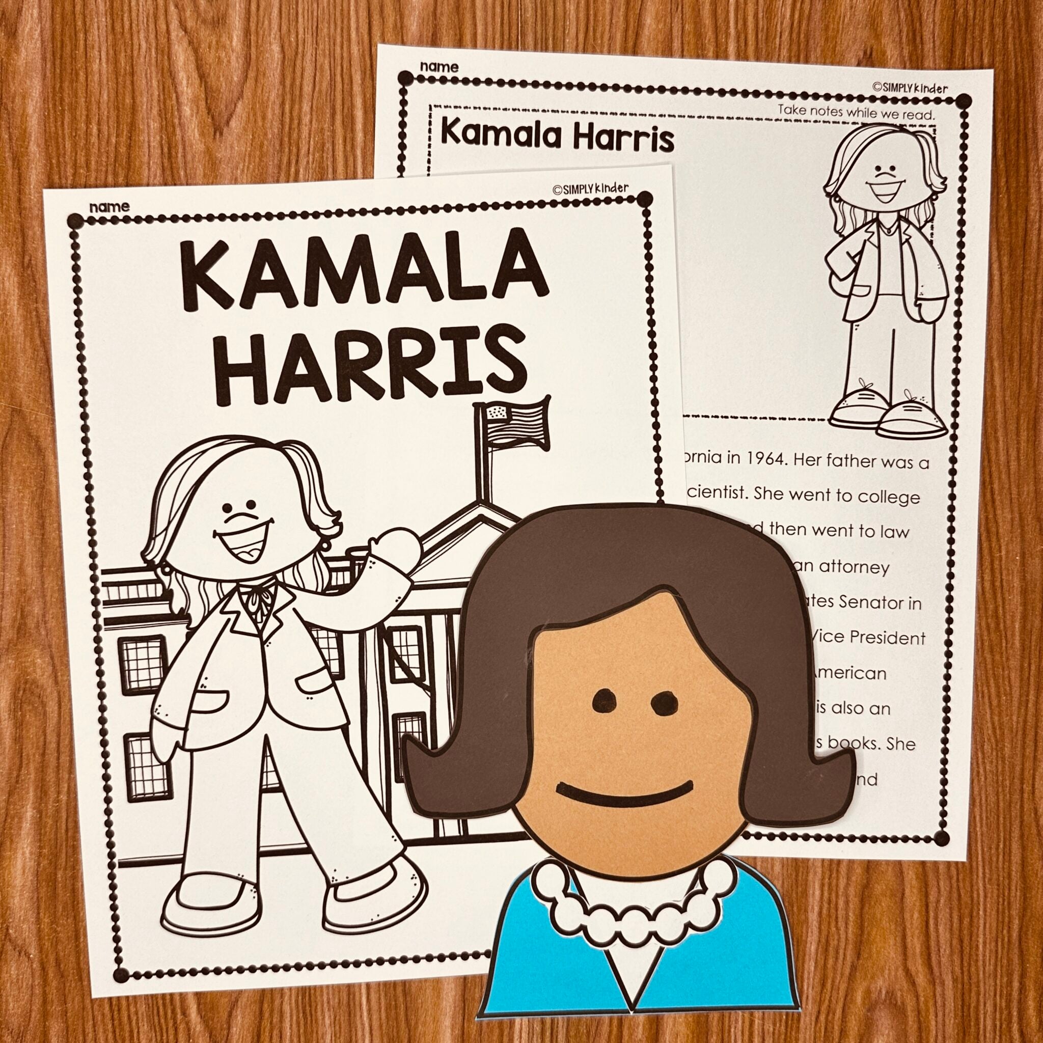Kamala Harris Reports - Simply Kinder + Printable Membership