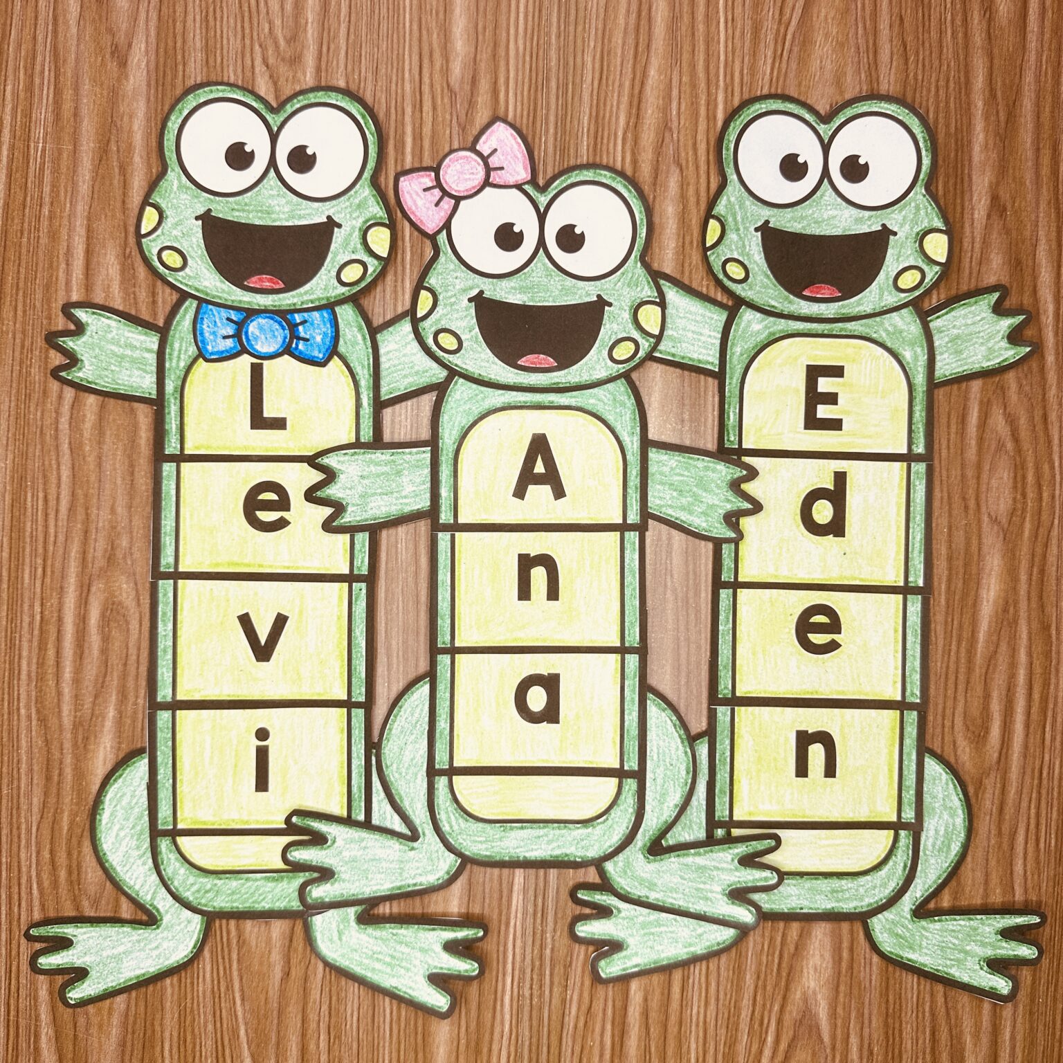 Frog Editable Name Craft, Leap Year, Leap Day - Simply Kinder ...