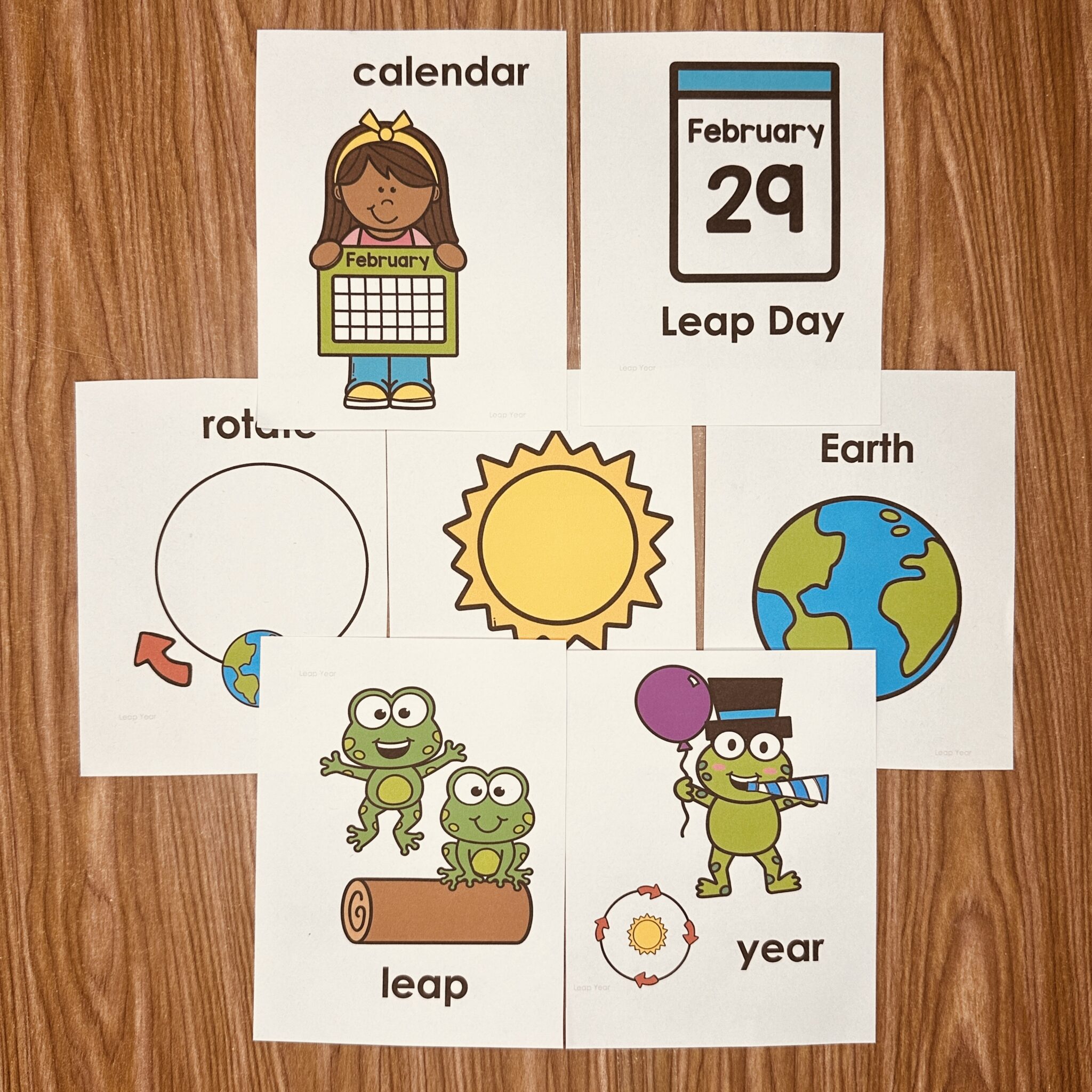 No Prep Vocabulary, Leap Year, Leap Day - Simply Kinder + Printable ...