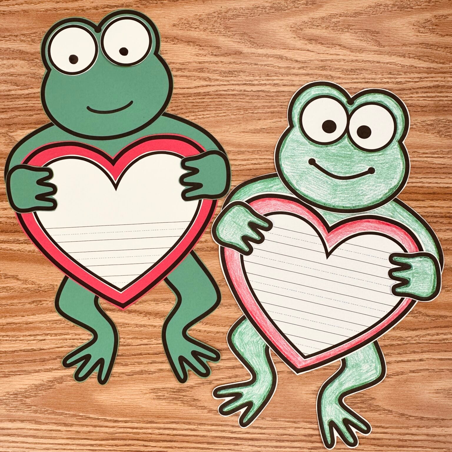 Love Frog Bulletin Board Craft & Writing - Simply Kinder + Printable ...