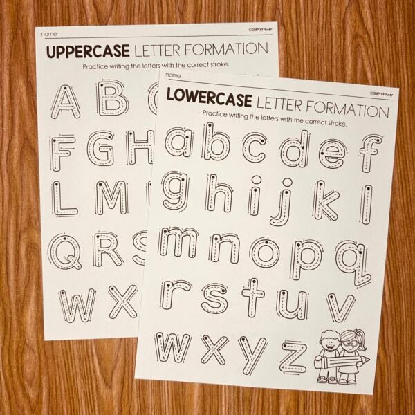 Free Letter Formation Printable - Simply Kinder + Printable Membership
