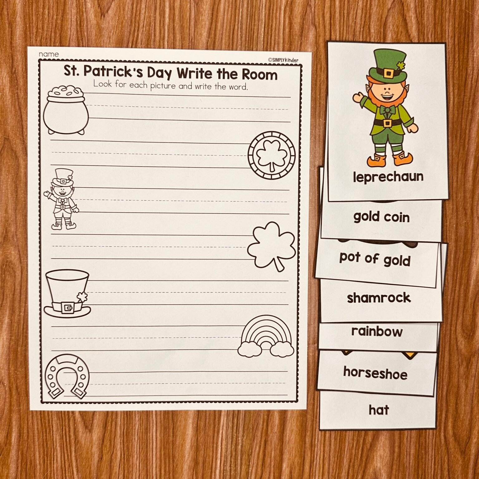 St. Patrick's Day Write the Room - Simply Kinder Plus
