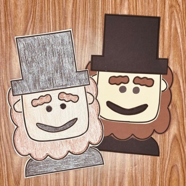 Abraham Lincoln Craft - Simply Kinder + Printable Membership