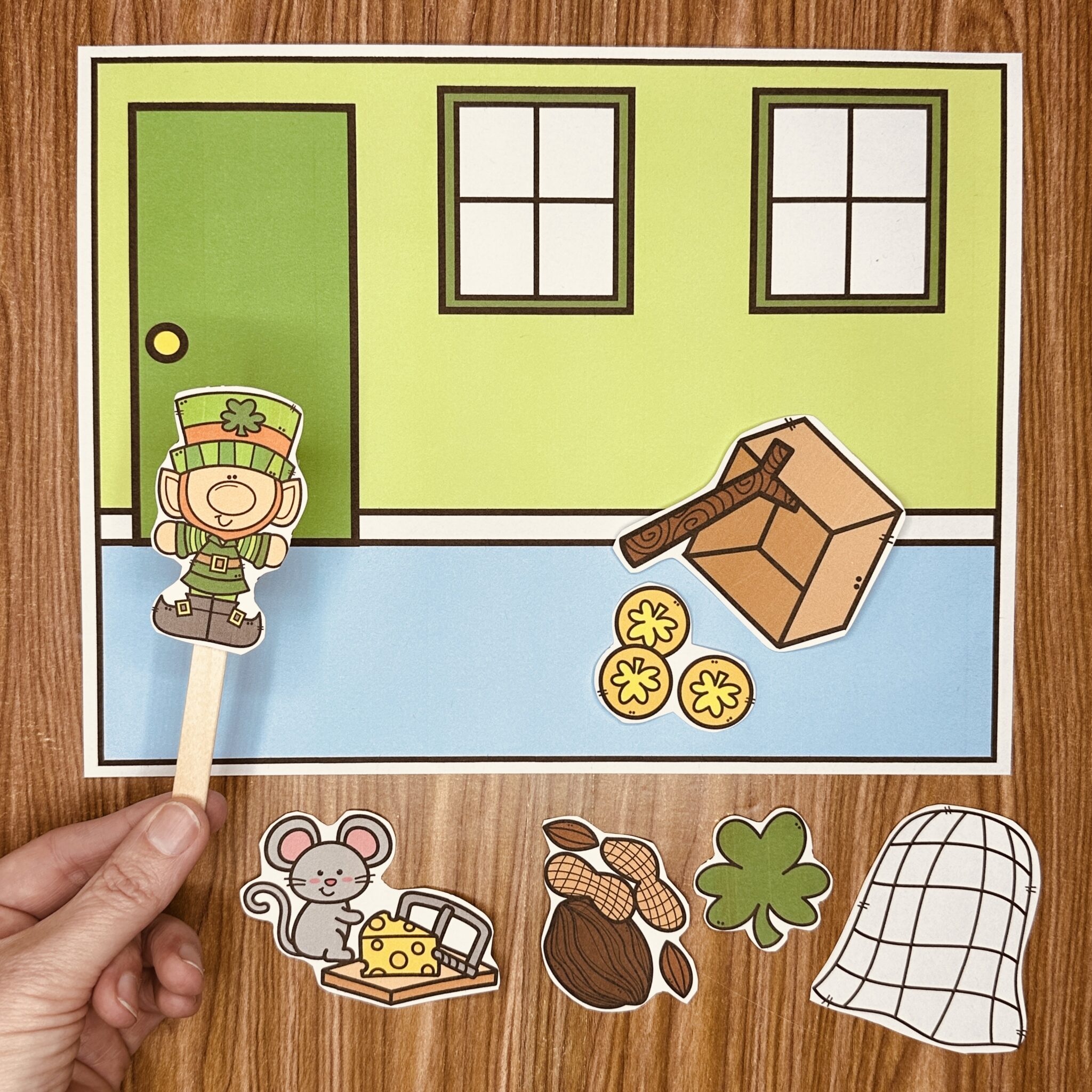 How To Catch A Leprechaun Story Retell Mats - Simply Kinder + Printable ...