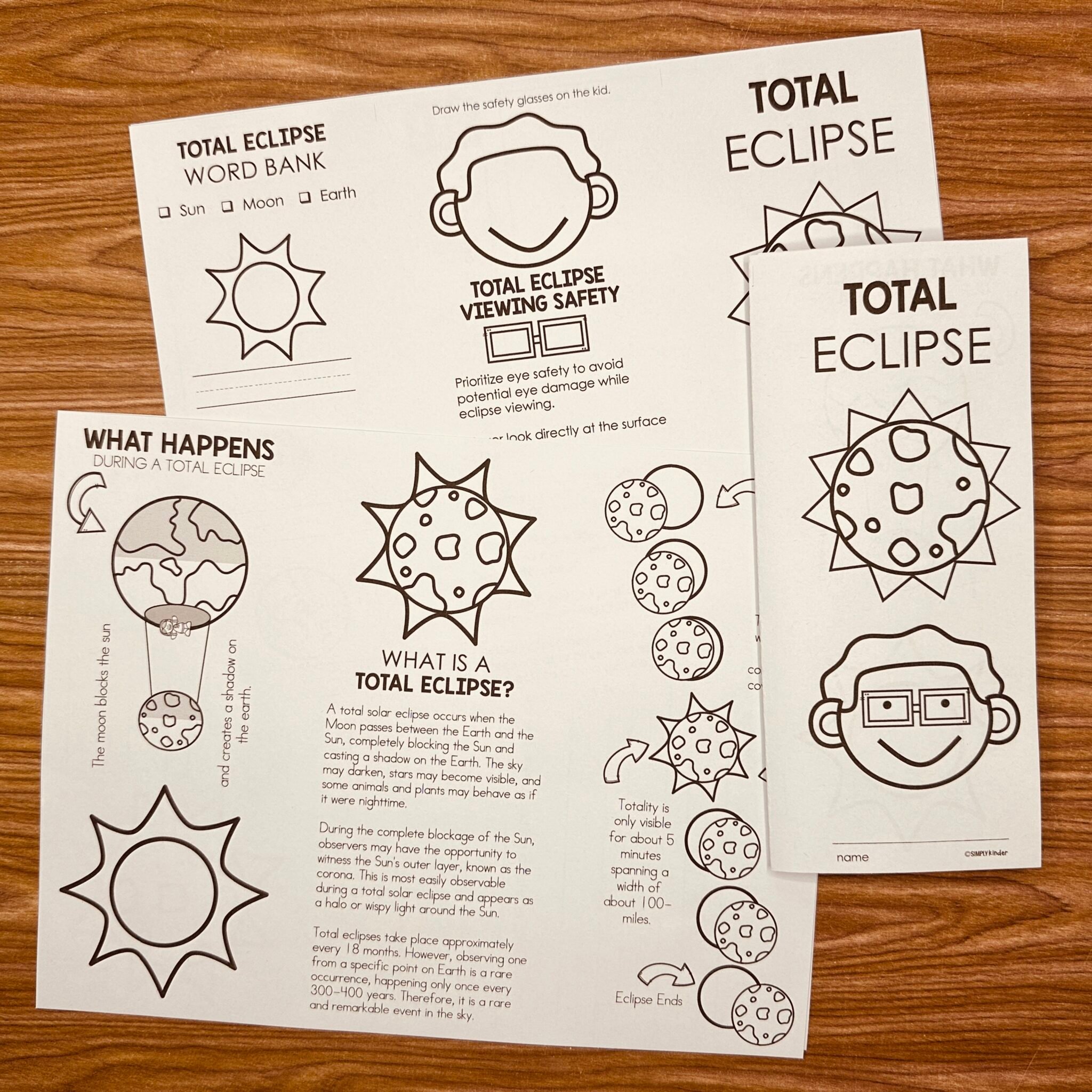 Total Eclipse Brochure - Simply Kinder + Printable Membership