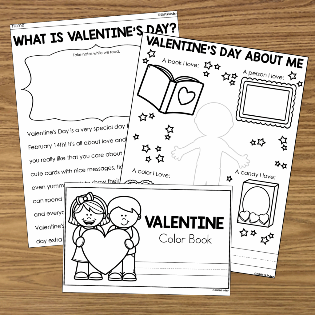 Valentine's Day No-Prep Fun Pages - Simply Kinder + Printable Membership