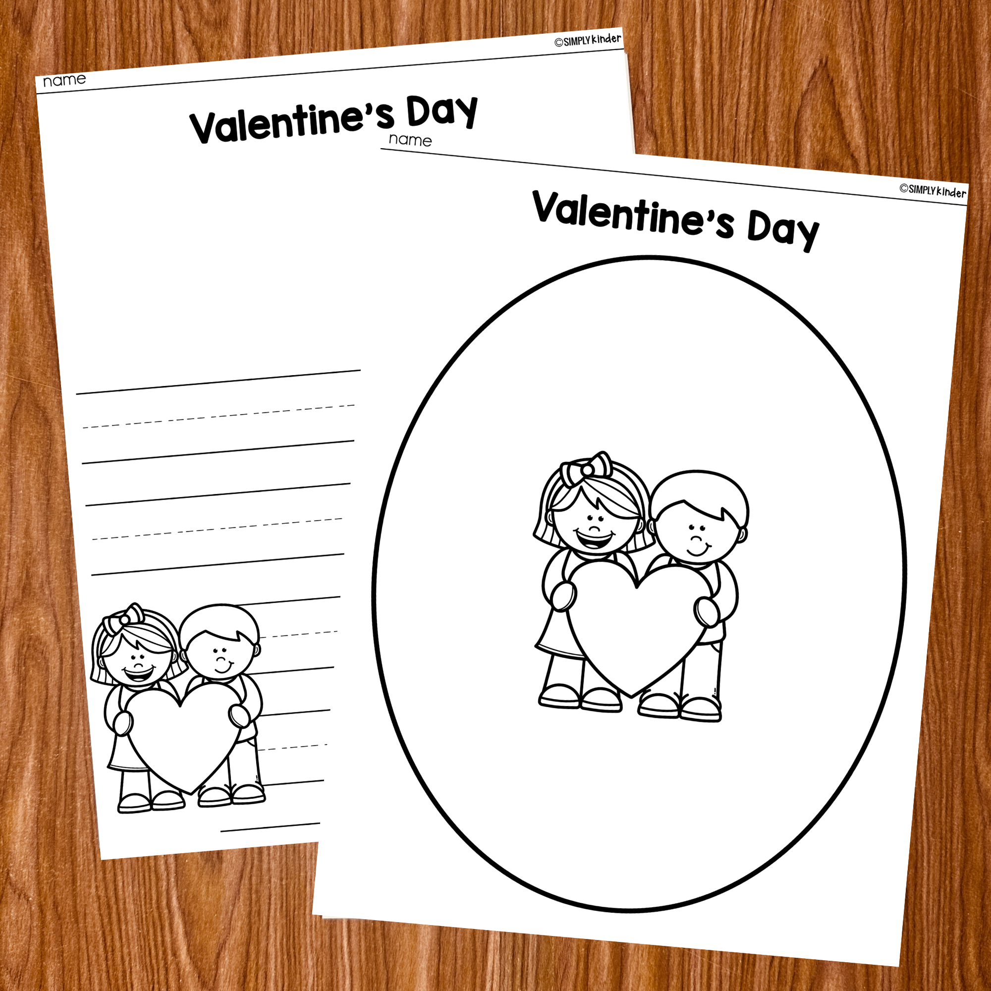 Valentine's Day No-Prep Writing Printables - Simply Kinder + Printable ...