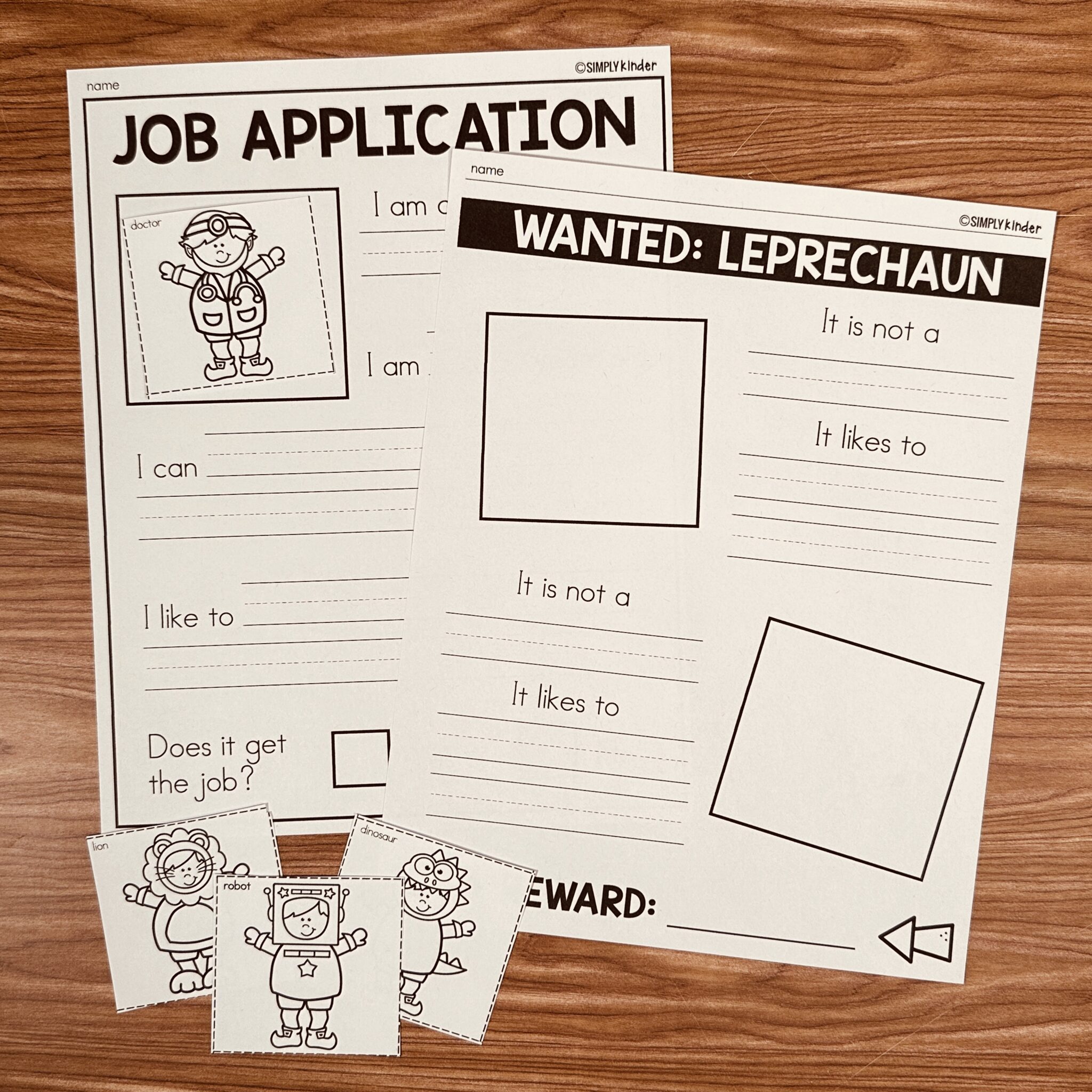 Leprechaun in Disguise Costume Printables - Simply Kinder + Printable ...