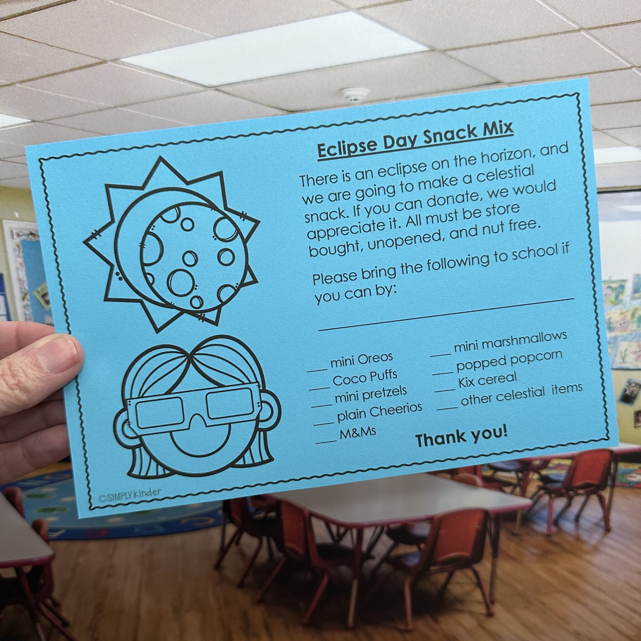 Eclipse Snack Flyer - Simply Kinder + Printable Membership