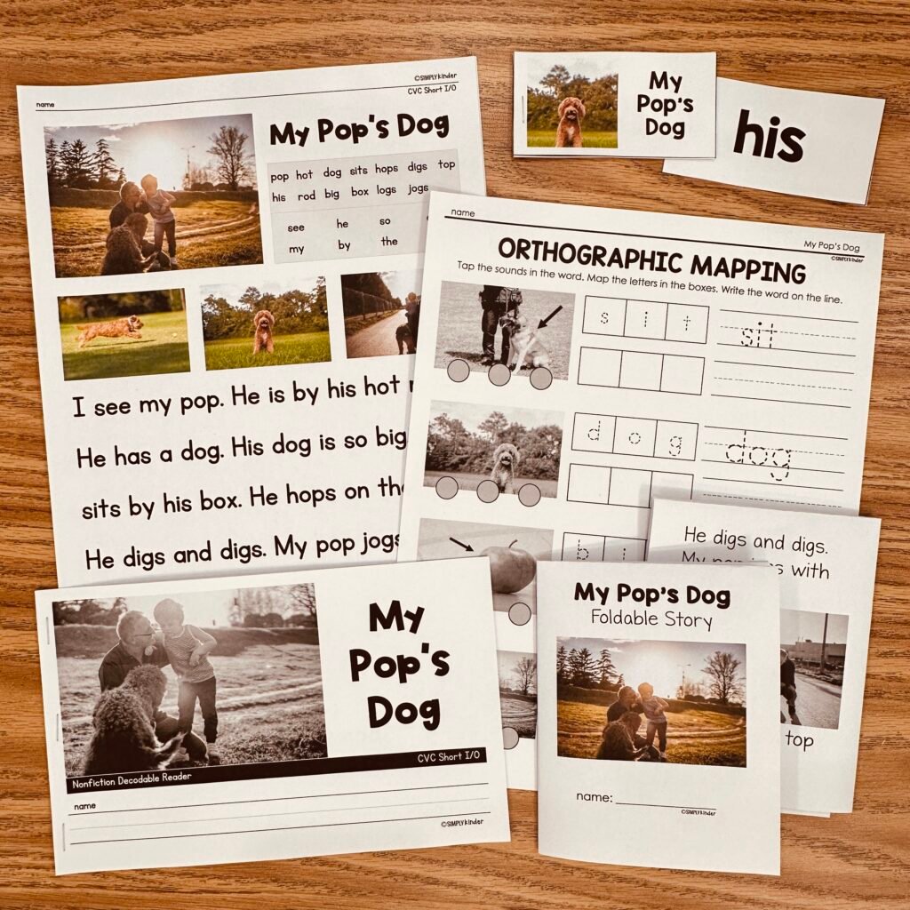 Nonfiction Decodable - Mixed Short I & O- My Pop's Dog - Simply Kinder ...