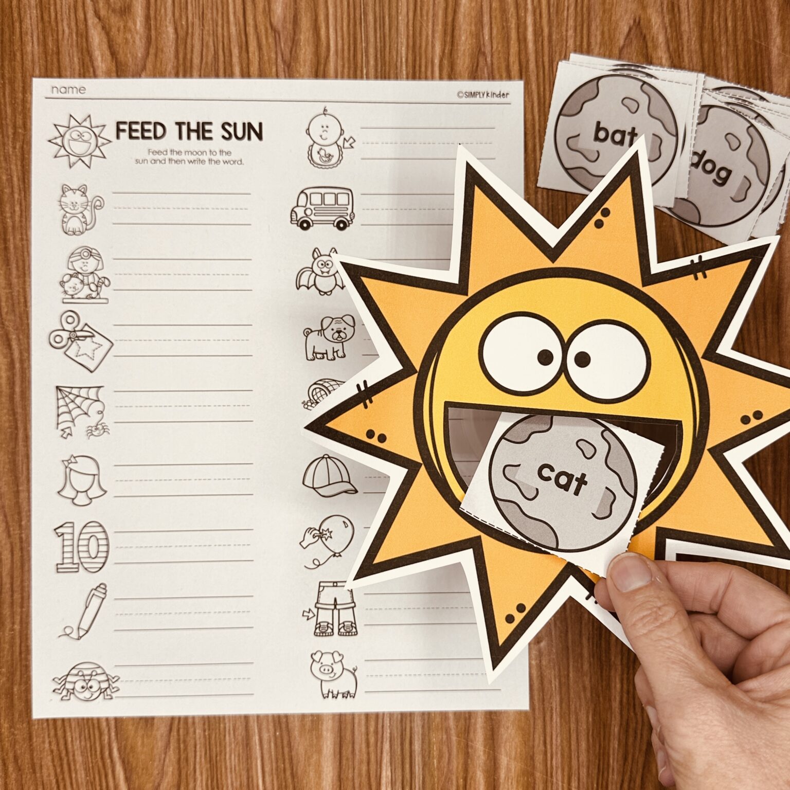 Feed The Sun CVC Center - Simply Kinder + Printable Membership