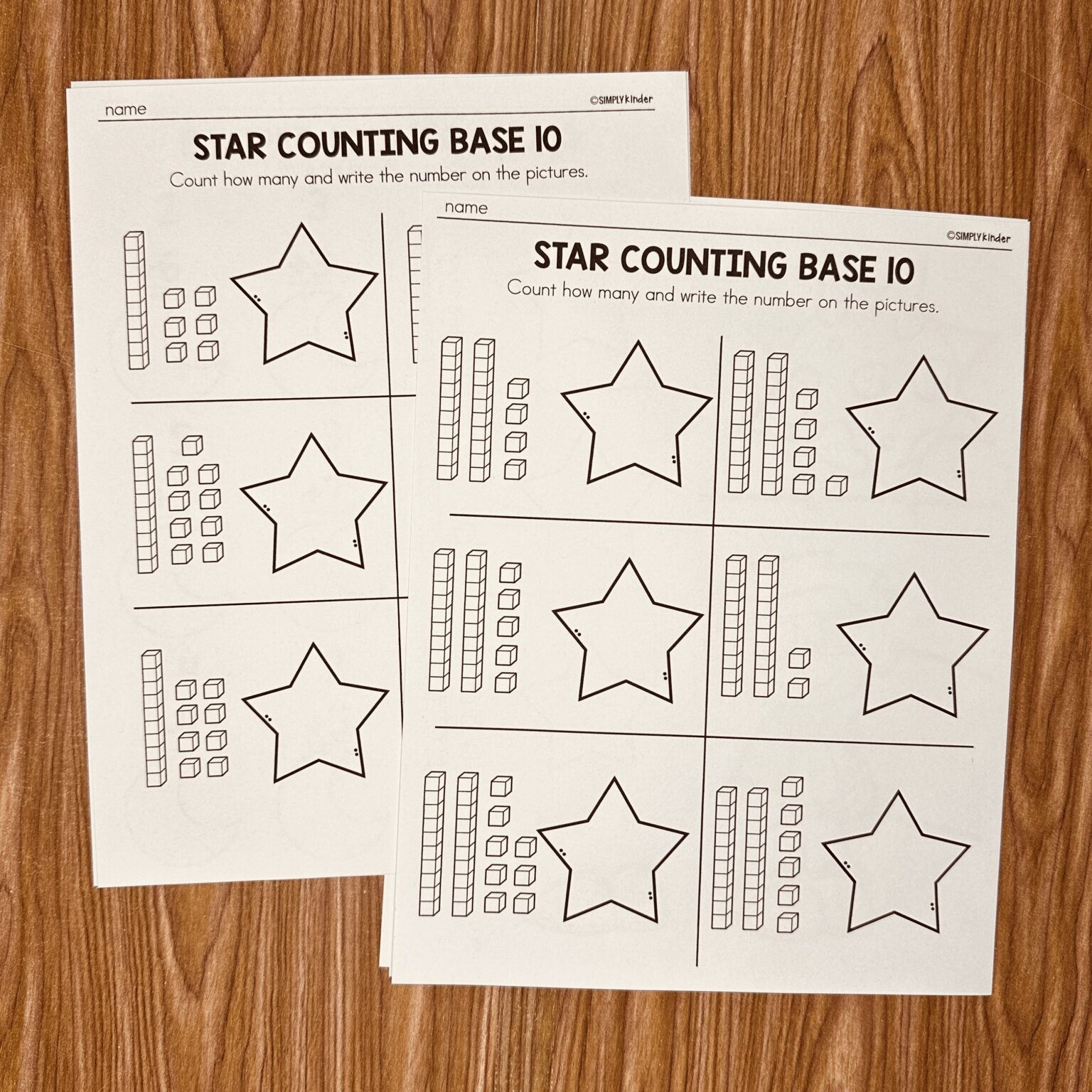 Eclipse Base 10 Printables - Simply Kinder + Printable Membership