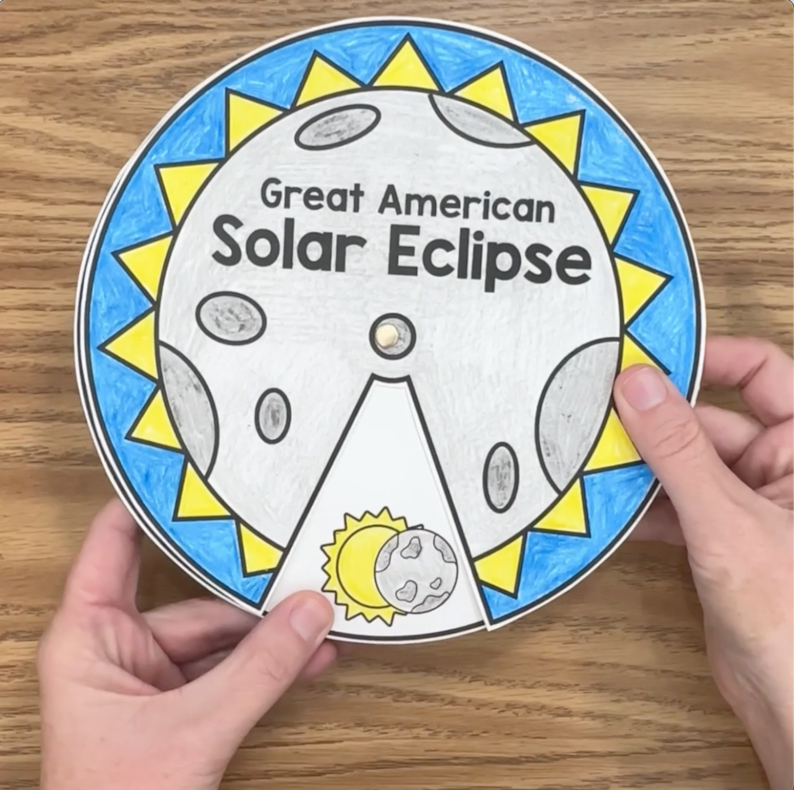 Eclipse Editable Craft Spinner - Simply Kinder + Printable Membership