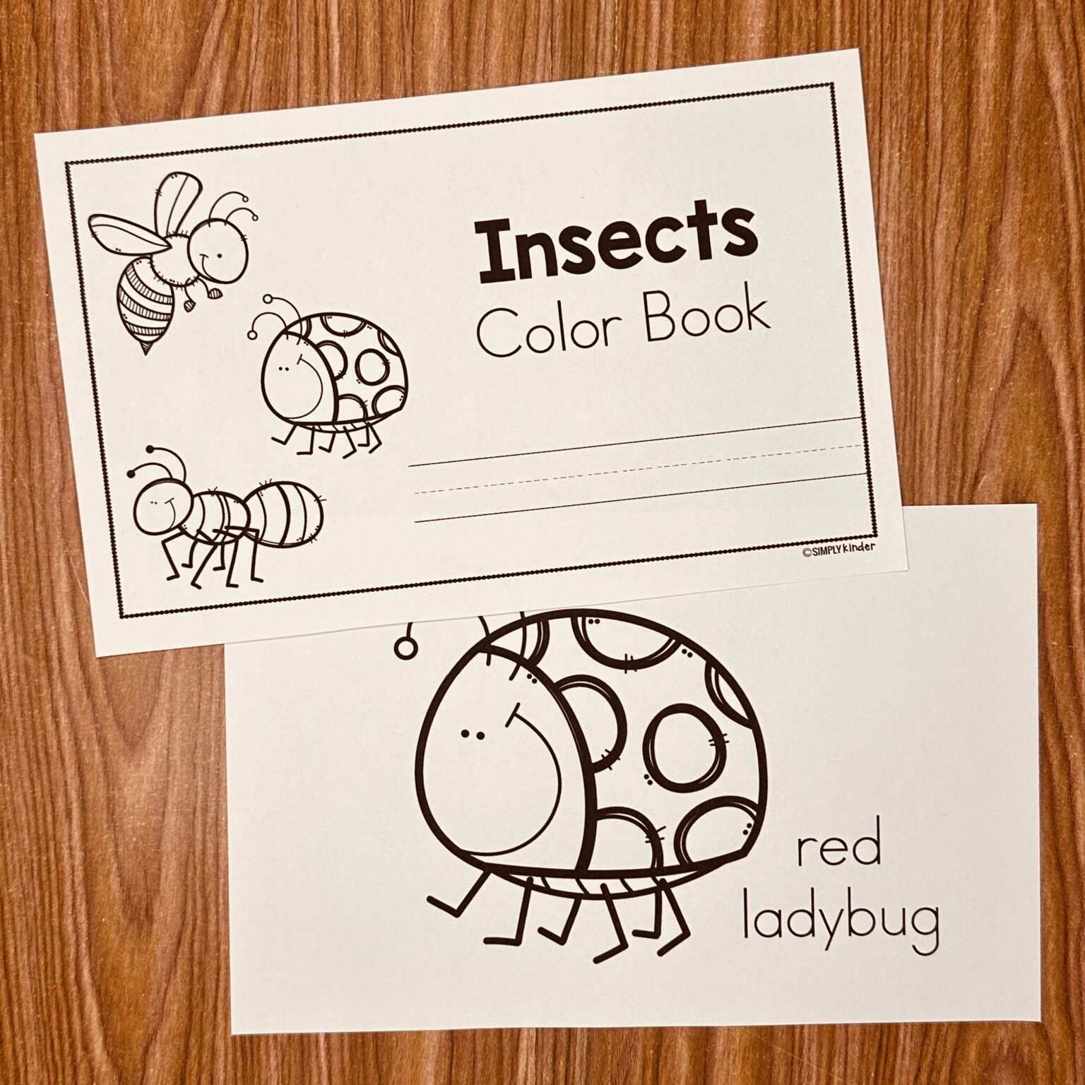 Insects Reading Pages - Simply Kinder + Printable Membership