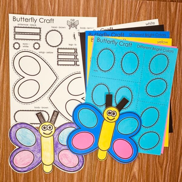 Butterfly Craft - Simply Kinder + Printable Membership