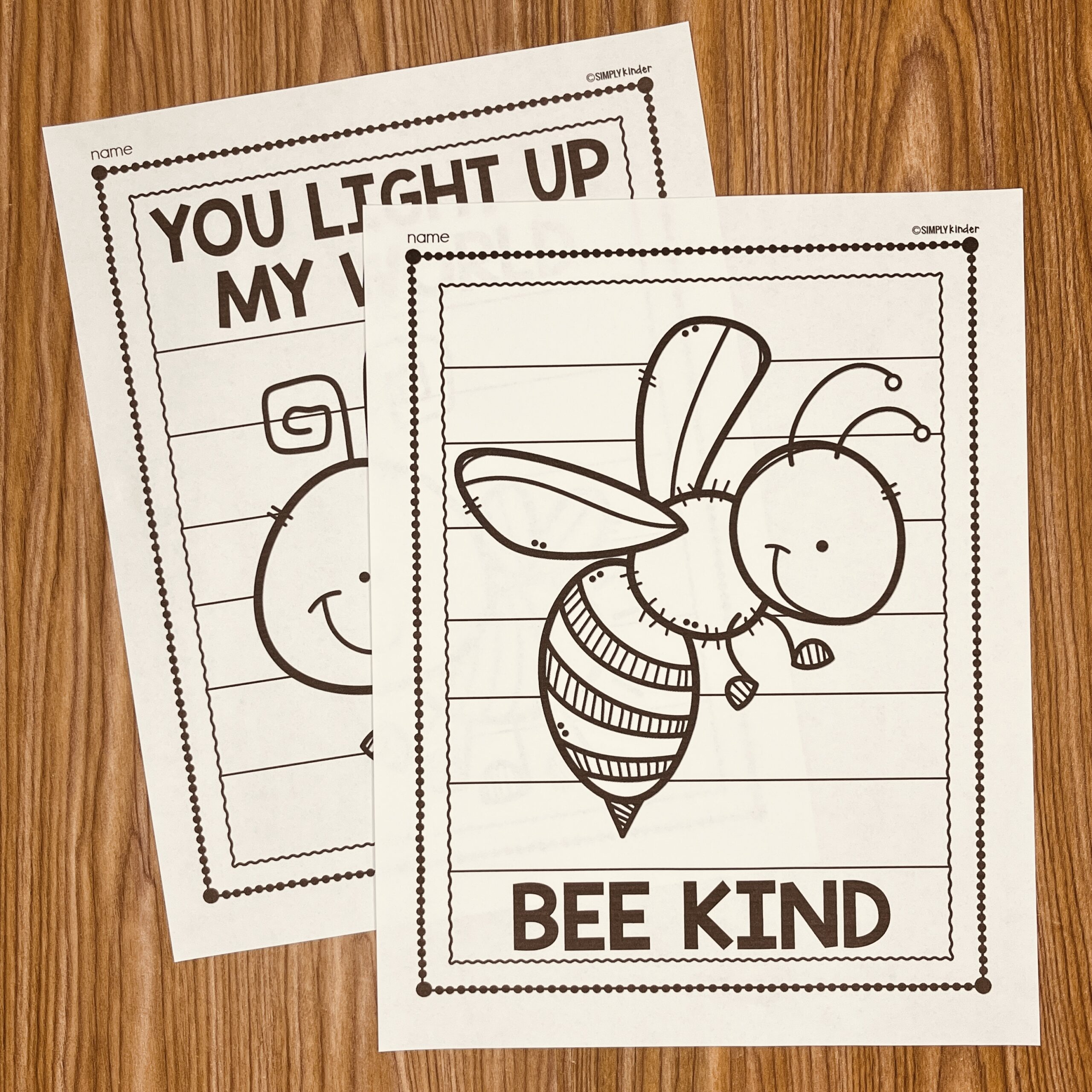 Insects Coloring Pages - Simply Kinder + Printable Membership