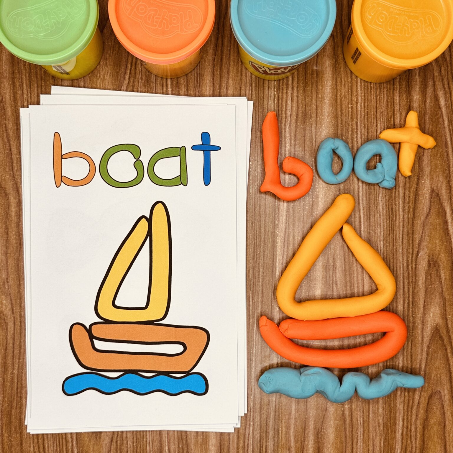 Beach Day Playdough Center - Simply Kinder + Printable Membership