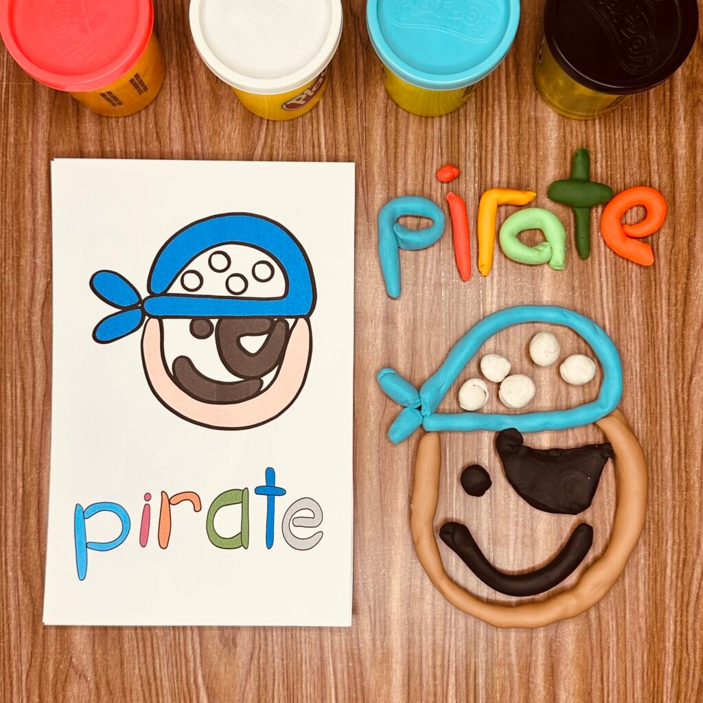 Pirate Day Playdough Center - Simply Kinder + Printable Membership