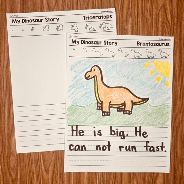 Dinosaur Day Directed Drawing & Writing - Simply Kinder + Printable ...