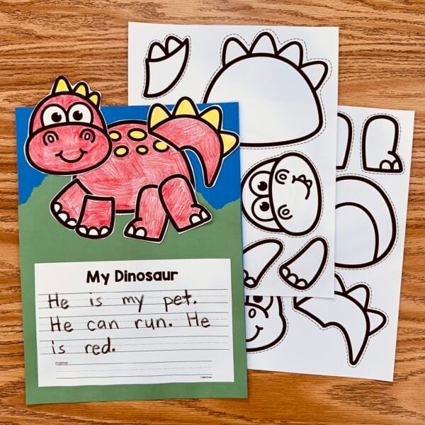 Dinosaur Day Build A Dino Story - Simply Kinder + Printable Membership