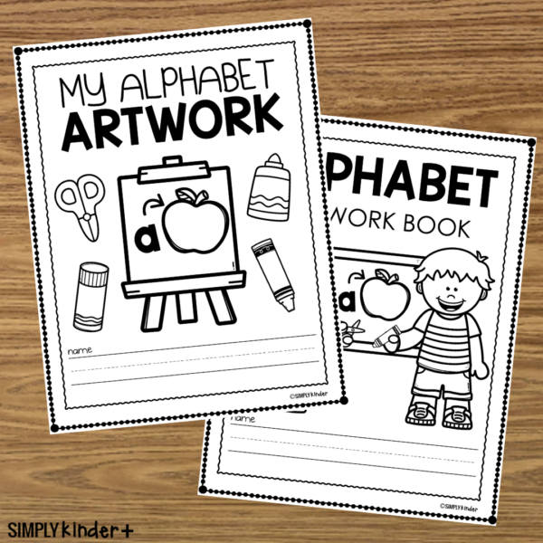 Alphabet Book Cover Page - Simply Kinder + Printable Membership
