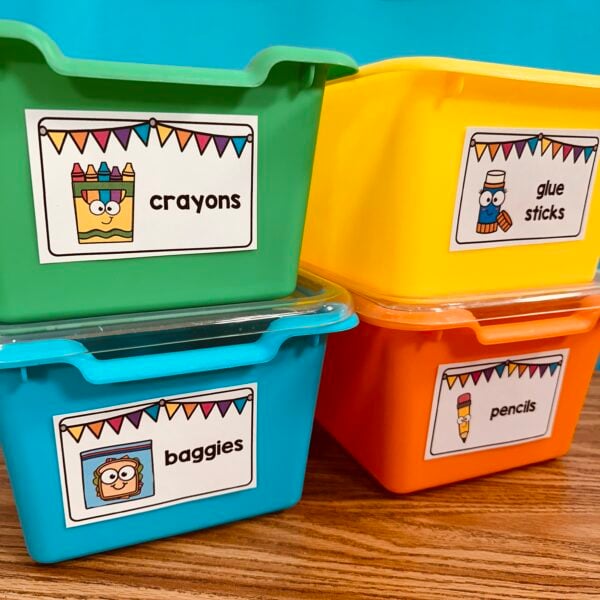 Meet the Teacher Supply Labels - Simply Kinder + Printable Membership