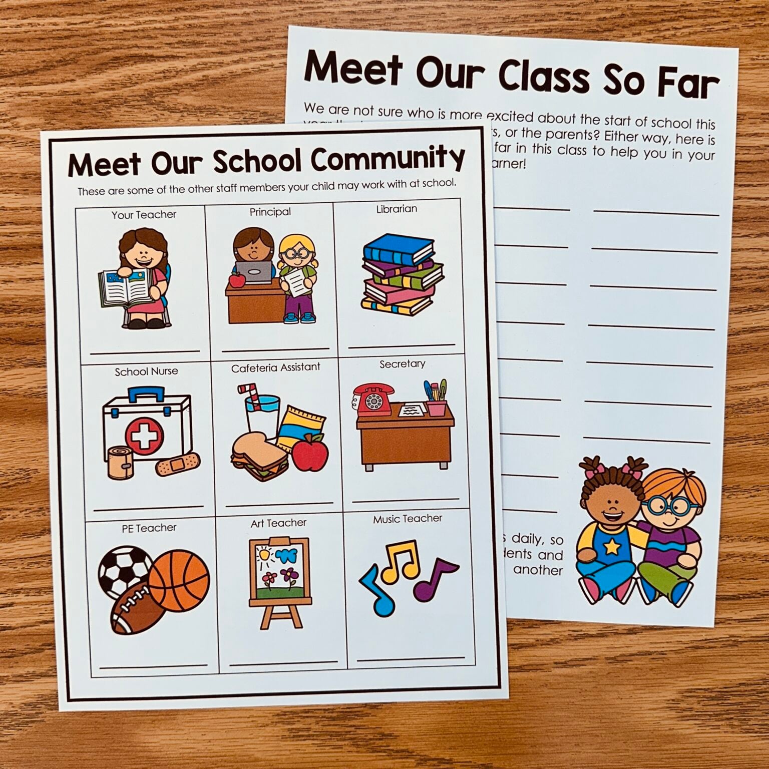Our Class Printables for Meet the Teacher - Simply Kinder + Printable ...