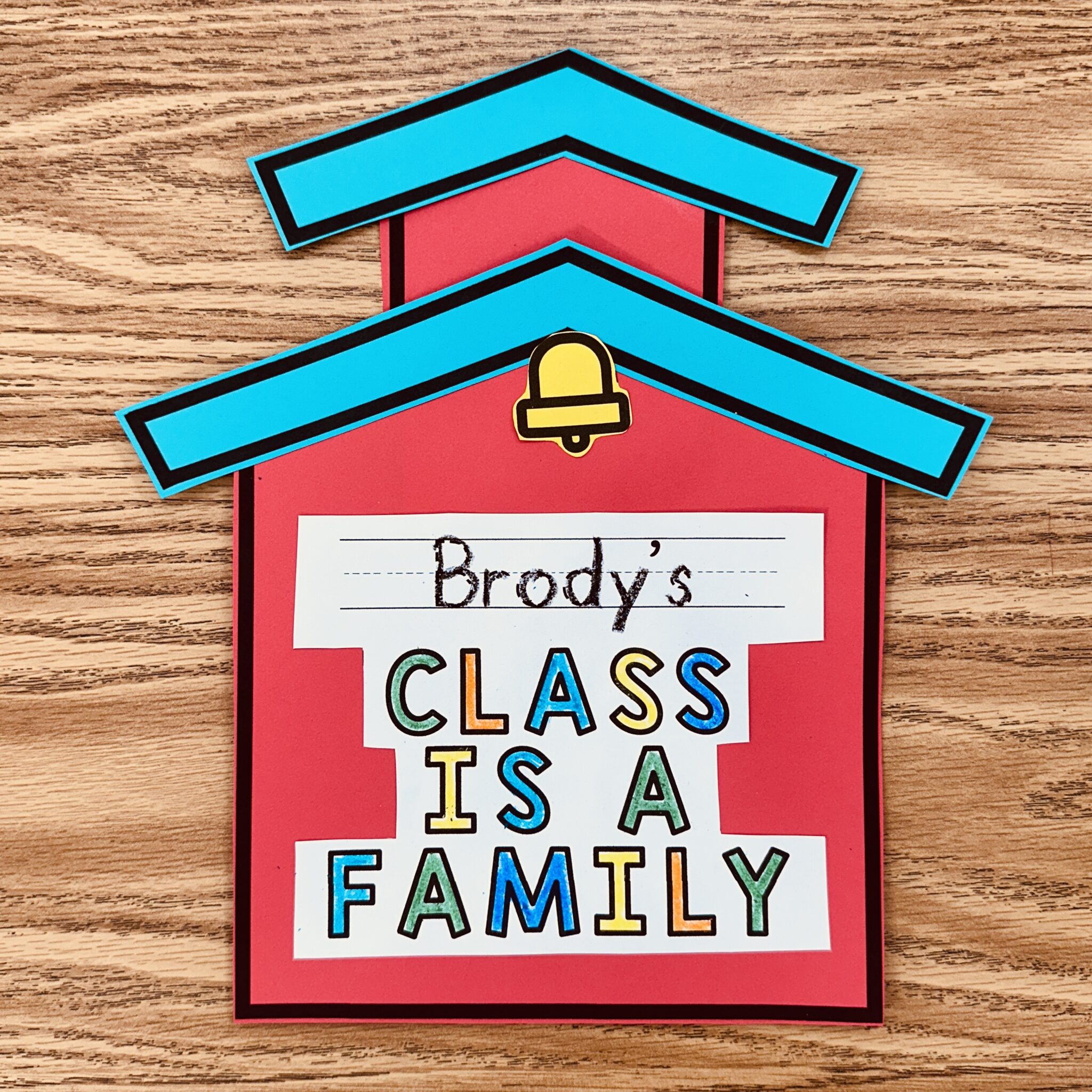 Our Class Is A Family Craft with Programmable Names - Simply Kinder ...