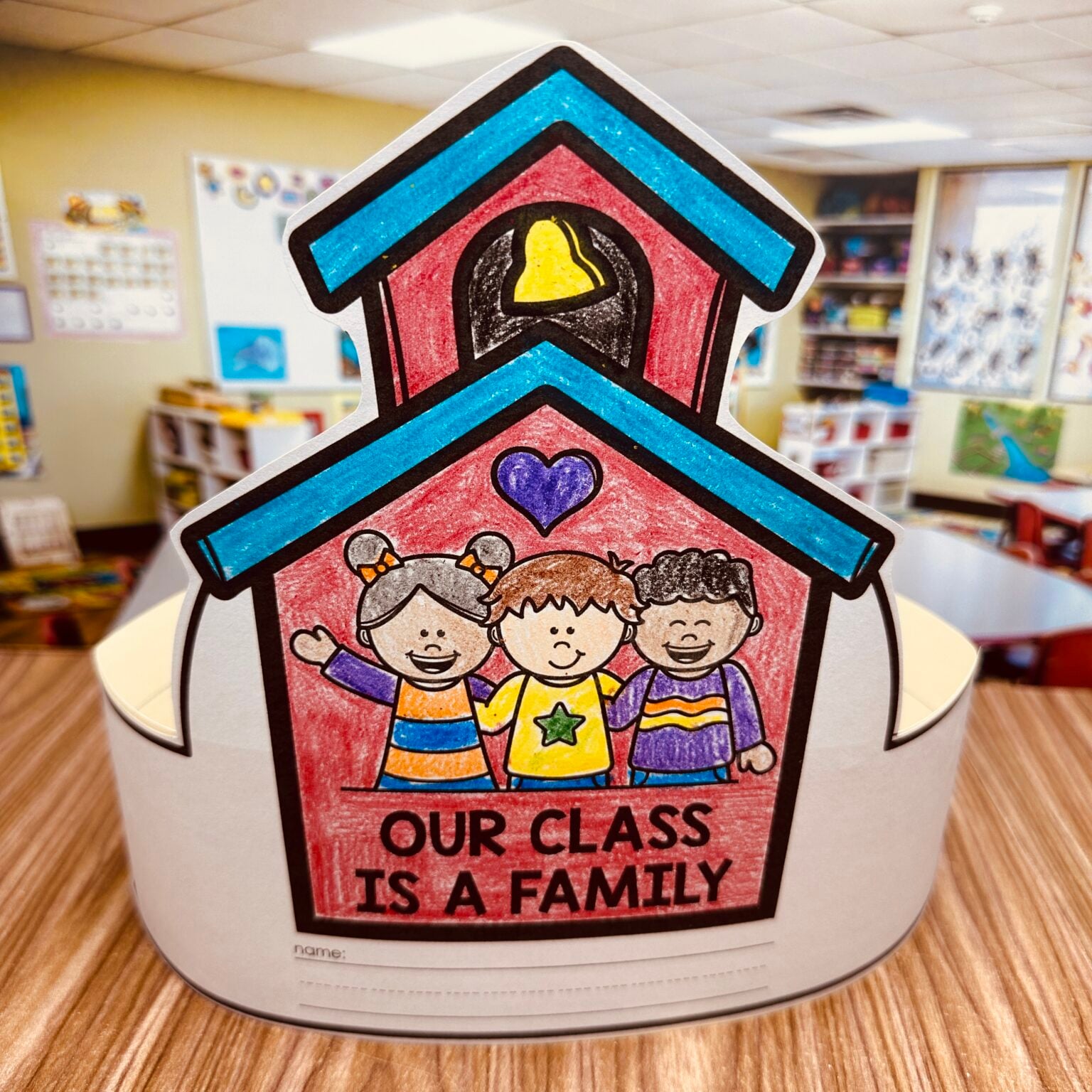 Our Class Is A Family Hats - Simply Kinder + Printable Membership