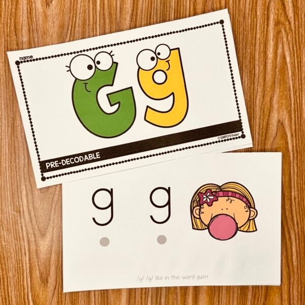 Letter G Pre-Reader - Simply Kinder + Printable Membership