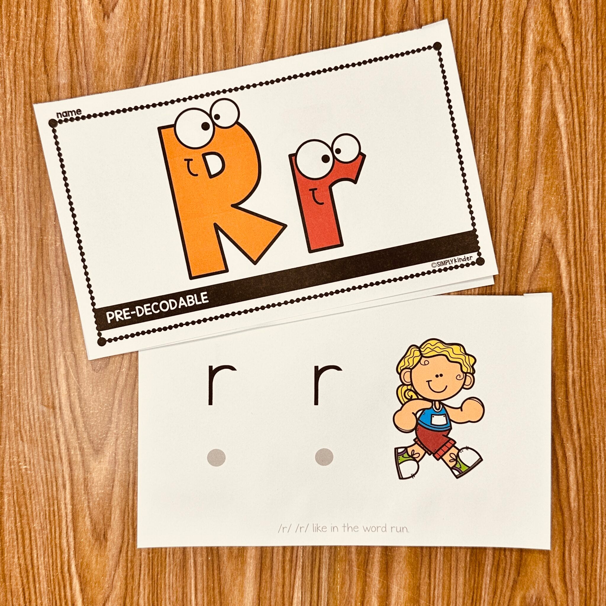 Letter R Pre-Reader - Simply Kinder + Printable Membership