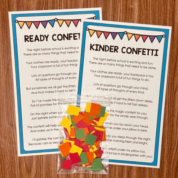 Ready Confetti for Meet the Teacher - Simply Kinder + Printable Membership