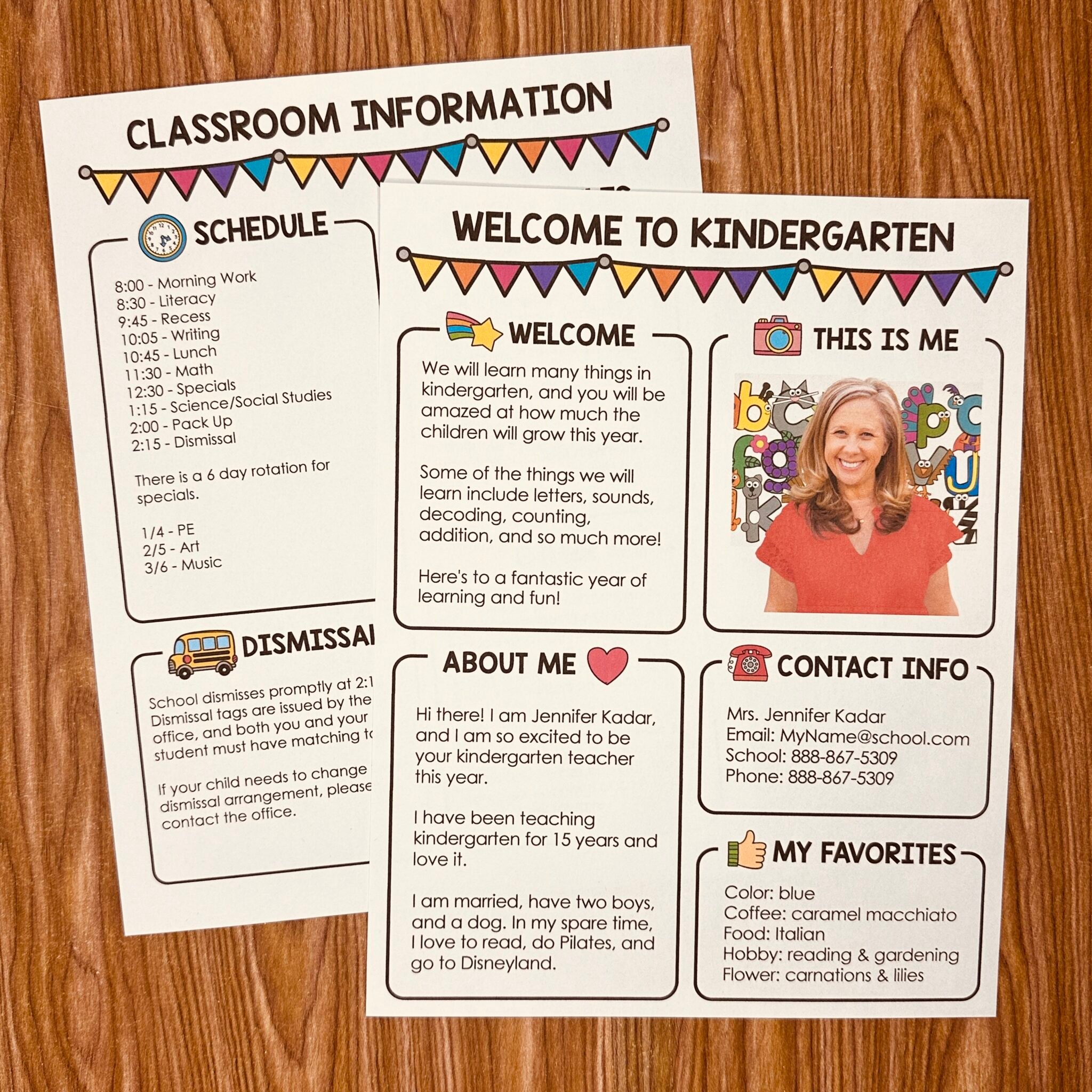 Meet the Teacher Welcome Flyer - Simply Kinder + Printable Membership