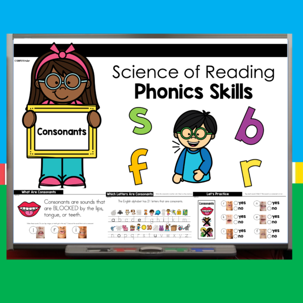 Consonants Teaching Slides - Simply Kinder + Printable Membership
