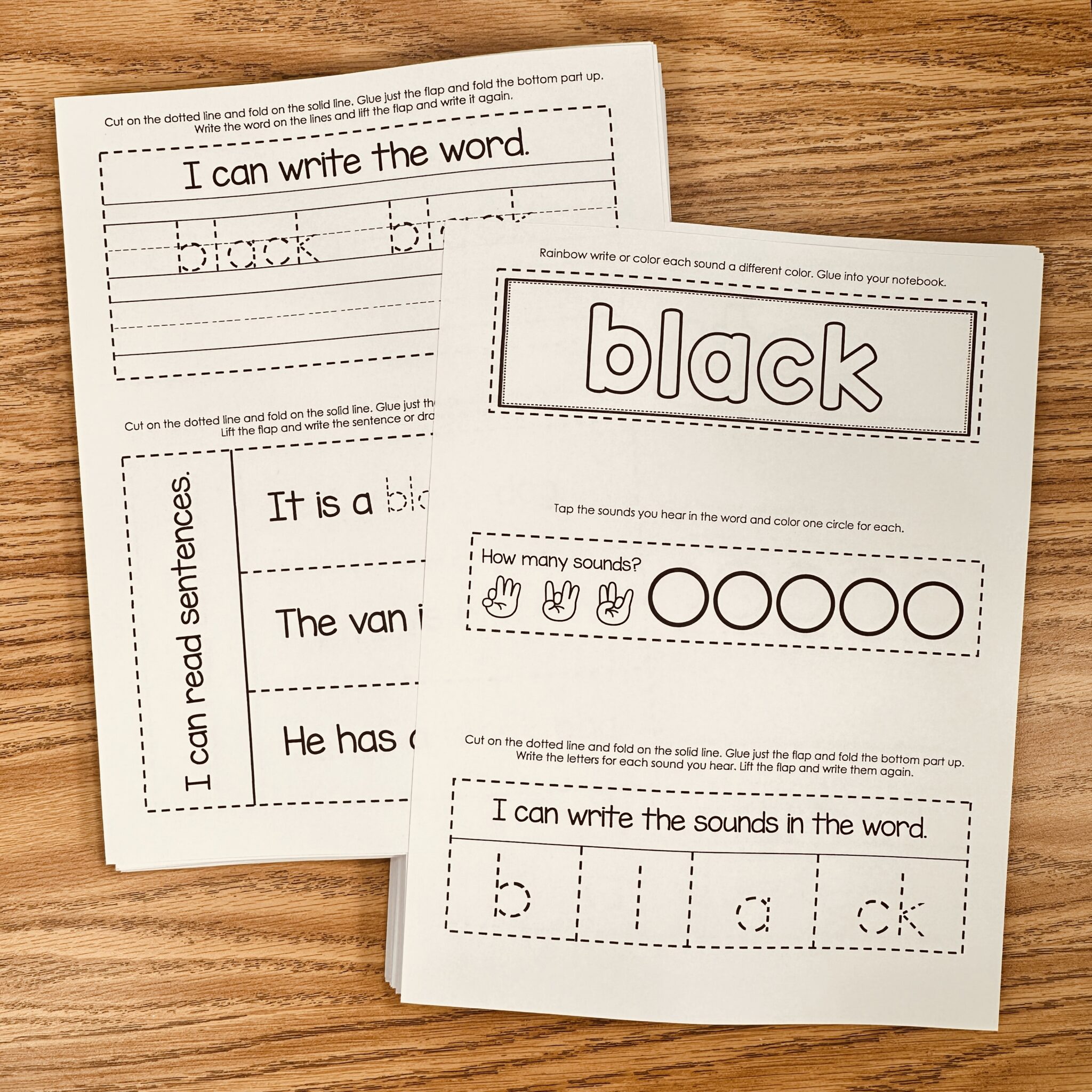 Black Sight Word Interactive Notebook - Dolch Primer - Simply Kinder ...