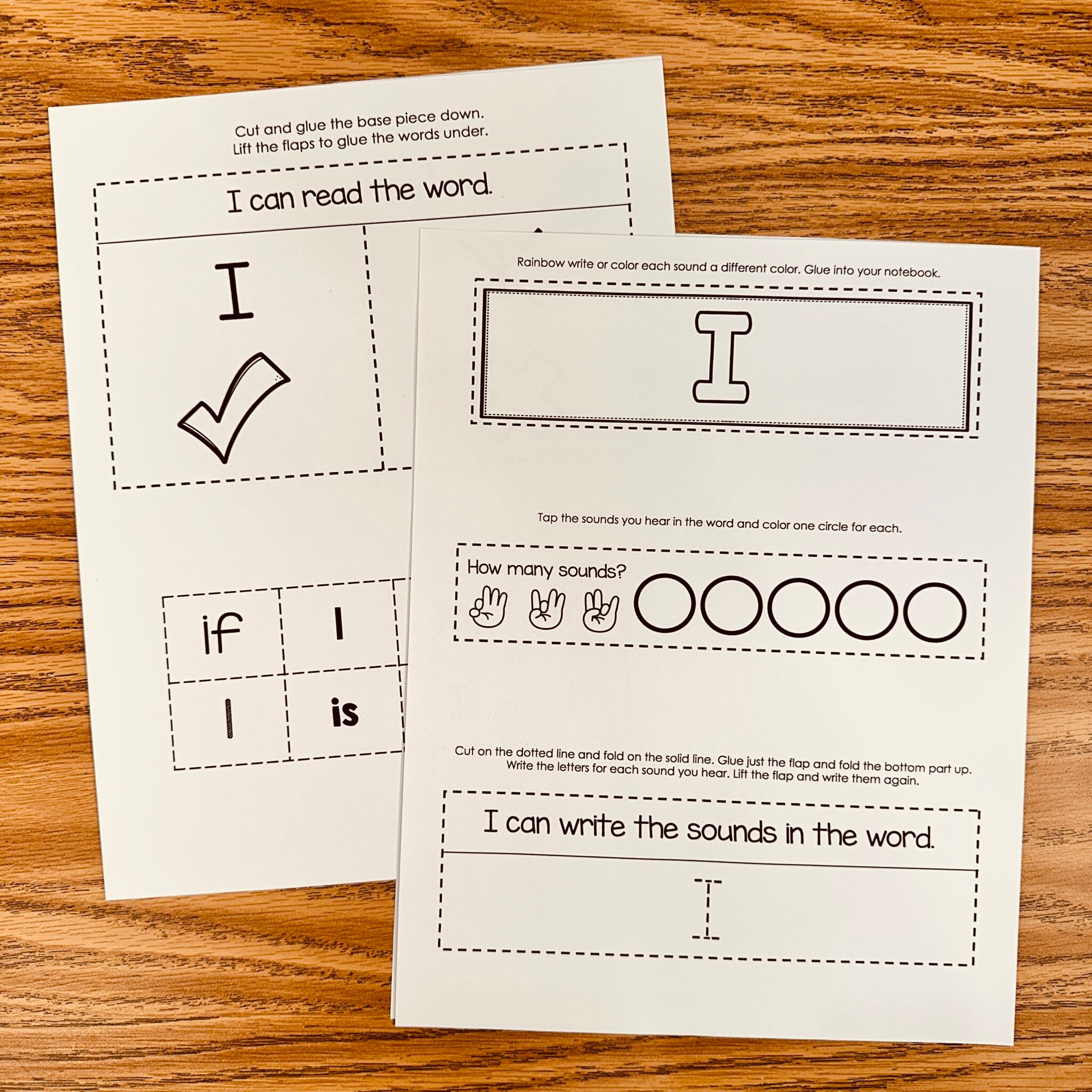 I Sight Word Interactive Notebooks - Fry, Dolch PrePrimer - Simply ...